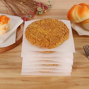 Parchment Paper Squares, 4x4 Inch, Set of 300, Small Hamburger Patty Paper/Nonstick Precut Square Baking Parchment for Separating Small Burger Patty, Cookies & Other Foods, or Baking & Candy Wrapper