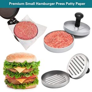 Parchment Paper Squares, 4x4 Inch, Set of 300, Small Hamburger Patty Paper/Nonstick Precut Square Baking Parchment for Separating Small Burger Patty, Cookies & Other Foods, or Baking & Candy Wrapper