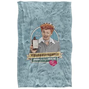 Trevco I Love Lucy Vitameatavegamin Silky Touch Super Soft Throw Blanket 36" x 58"