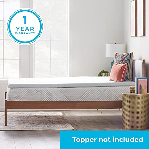 Linenspa 2 Inch Mattress Topper -Cover Twin –Cover Only –Machine Washable – Breathable – Non Slip –Cover for Mattress Topper with Zipper – Topper -Cover Only