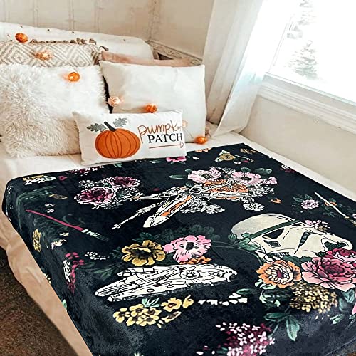 Classic Soft Warm Space Movie Blanket Lightweight Cozy Throw Blankets for Couch Flannel Blanket Throw for Kids Adult Air Conditioning Blankets 60X80Inch