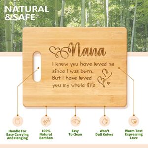 Nana Gifts, Nana Mothers Day Gift, Nana Gifts from Grandkids - Personalized Cutting Board, Nana Birthday Gifts, Nana Kitchen Gifts for Mothers Day Christmas (8.5 x 11 inch)