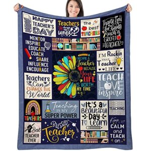 kolviiv teacher gifts for women - teacher appreciation gifts for women/men - best teacher gifts for women - gifts for teachers - teachers' day gifts blanket 50"x60"