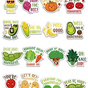 16PCS Funny Fridge Magnets Veggie and Fruit Puns Cute Magnets Vegetables Refrigerator Magnets Vegan Decorative Magnets Fun Magnets for Fridge Office School Whiteboard Magnet Stickers for Adult