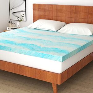 mattress topper, 3 inch gel memory foam mattress topper for full size bed