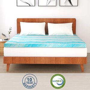 Mattress Topper, 3 Inch Gel Memory Foam Mattress Topper for Full Size Bed