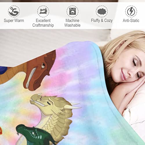 3D Printed Anti Pilling Flannel Blanket Warm Throw Blanket Ultra-Soft and Suitable for All Seasons Luxurious Carpet 50"X40"