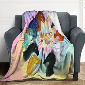 3D Printed Anti Pilling Flannel Blanket Warm Throw Blanket Ultra-Soft and Suitable for All Seasons Luxurious Carpet 50"X40"