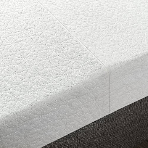 Best Price Mattress 4 Inch Trifold Memory Foam Mattress Topper with Cover, CertiPUR-US Certified, Full,White