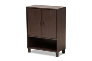 baxton studio dark brown shoe cabinet atsc1613-modi wenge-shoe cabinet