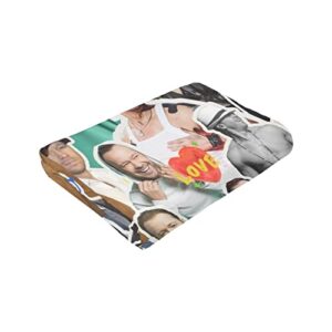 Blanket Donnie Wahlberg Soft and Comfortable Warm Fleece Blanket for Sofa,Office Bed car Camp Couch Cozy Plush Throw Blankets Beach Blankets