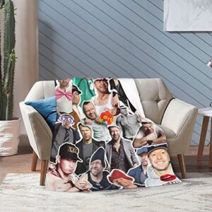 Blanket Donnie Wahlberg Soft and Comfortable Warm Fleece Blanket for Sofa,Office Bed car Camp Couch Cozy Plush Throw Blankets Beach Blankets