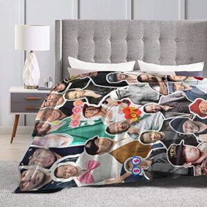 Blanket Donnie Wahlberg Soft and Comfortable Warm Fleece Blanket for Sofa,Office Bed car Camp Couch Cozy Plush Throw Blankets Beach Blankets