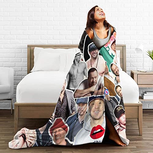 Blanket Donnie Wahlberg Soft and Comfortable Warm Fleece Blanket for Sofa,Office Bed car Camp Couch Cozy Plush Throw Blankets Beach Blankets