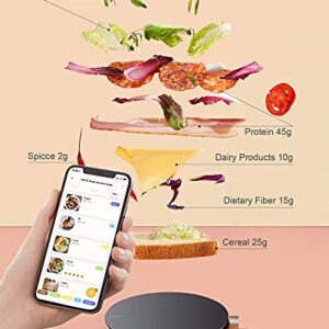 HOTO Smart Food Scale, Kitchen Scale, Food Scales Digital Weight Grams and Oz, Coffee Scale, Kitchen Scale with 0.1g High Precise Sensor, Measures in 4 Units (g/ml/oz/lb: oz)