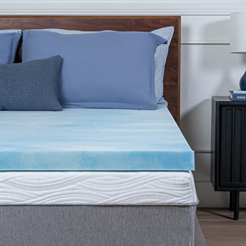 Sure2Sleep Gel Swirl Memory Foam Mattress Topper Made in USA 2-Inch (Queen)