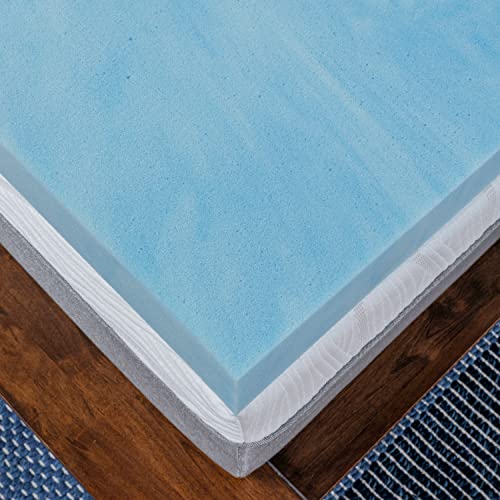 Sure2Sleep Gel Swirl Memory Foam Mattress Topper Made in USA 2-Inch (Queen)