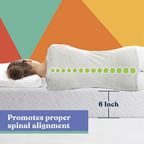 EARLY BIRD Essentials 6 Inch Gel Memory Foam Mattress, Twin, Dual Layer Comfort