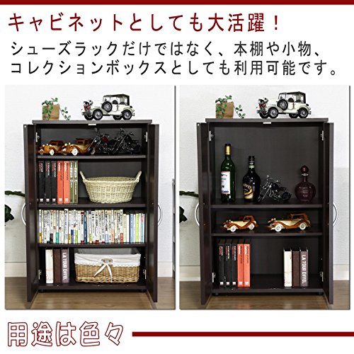 不二貿易(Fujiboeki) Fuji Boeki 86036 Shoe Box, Entryway Storage, 6 Tiers, Width 23.6 inches (60 cm), Natural