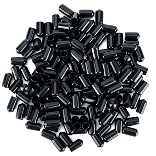 150 Pack Liquor Bottle Covers, Bottle Caps, Spout Covers, Spot Pourers- Black