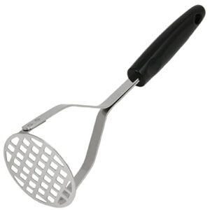 chef craft select sturdy masher, 10.25 inch, stainless steel/black