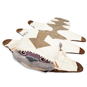 avatar: the last airbender, appa fleece blanket and plush bear rug, super soft lightweight, 100% polyester