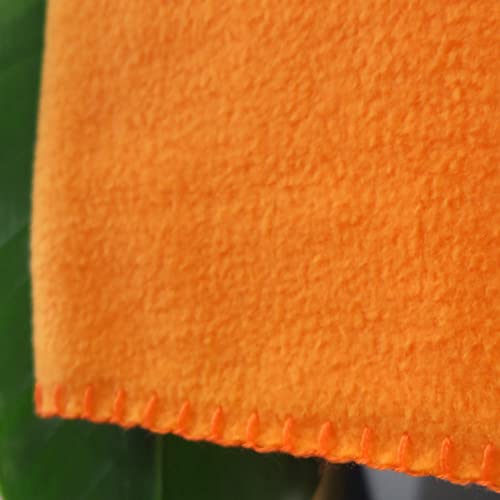 Ngawari Fleece Throw Blanket Lightweight Soft Warm Cozy Pet Blanket (Orange, 50 * 60 Inch)