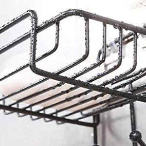 NotyBeybie 3-Pack Shower Caddy Shelf Storage Rack Organizer, Rustproof Black Bathroom Shower Storage Organizer for Bathroom, Washroom, Restroom, Shower, Toilet, Kitchen