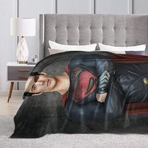 Blanket Henry Cavill Clark Kent Super Soft and Comfortable Fleece Blanket Throw Blanket Picnic Blankets Camping Blanket Beach Blanket for Decoration Bedroom Living Room Yoga (60"x50")