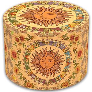 joytop grinder, 2.5 inch vintage boho sun and moon grinder (yellow)