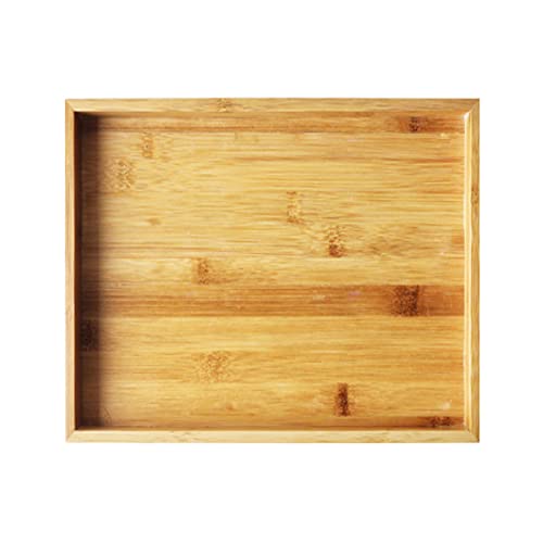 Natural Wood Tray, Slip-Resistant Wooden Bathroom Tray & Kitchen Decor Wood Holder Organizer