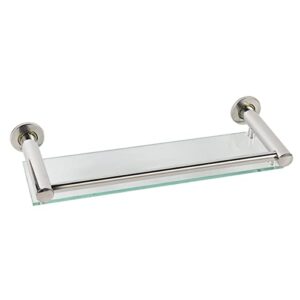 erddcbb bathroom shelves bathroom shelves glass shelf with polished chrome bracket 8mm thick tempered glass storage caddy basket screw installation bathroom furniture (size : 50cm)