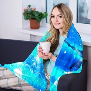 Nebula Galaxy Unicorn Prints Soft Warm Cozy Blanket Throw for Bed Couch Sofa Picnic Camping Beach, 150×100cm