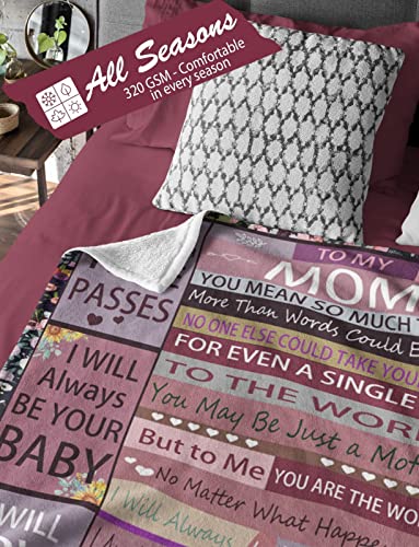 RFHBP Gifts for Mom, Gifts for Mom from Daughter, Mom Gifts, Birthday Gifts for Mom, Mom Birthday Gifts, Gift for Mom, for Mom Blanket 50" × 60"