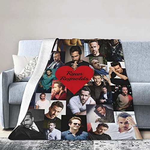 Ryan Reynolds Blanket Super Soft Flannel Lightweight Blanket,Sofa Blanket,Bed Throws Blankets,All Season Use. (Color 3, 50"x40")