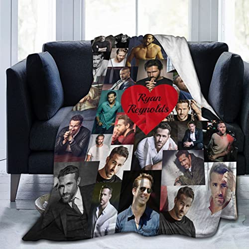 Ryan Reynolds Blanket Super Soft Flannel Lightweight Blanket,Sofa Blanket,Bed Throws Blankets,All Season Use. (Color 3, 50"x40")