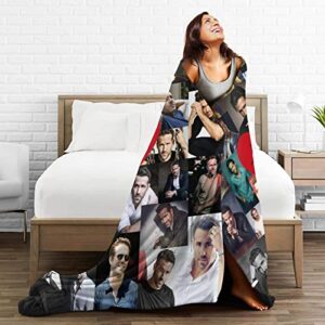 Ryan Reynolds Blanket Super Soft Flannel Lightweight Blanket,Sofa Blanket,Bed Throws Blankets,All Season Use. (Color 3, 50"x40")