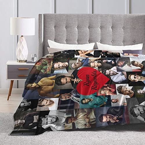 Ryan Reynolds Blanket Super Soft Flannel Lightweight Blanket,Sofa Blanket,Bed Throws Blankets,All Season Use. (Color 3, 50"x40")