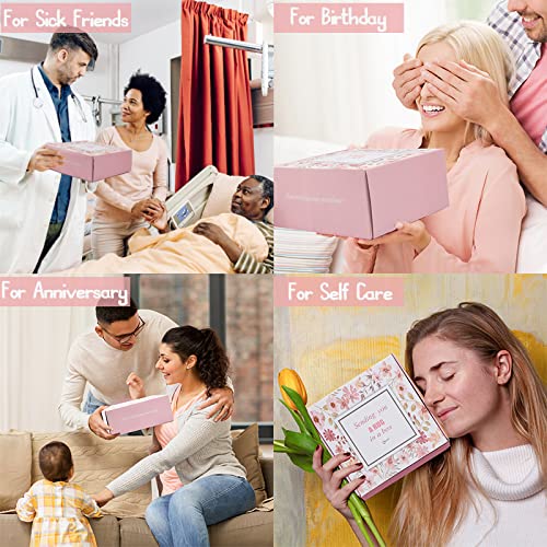 CIYOVNRIT Get Well Soon Gifts for Women, Self Care Gifts Recovery Gifts for Mom Friends, SPA Relaxing Gift Basket for Women Care Package, Birthday Gifts Feel Better Gift Thinking of You Gift