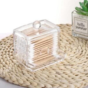 Cotton Swabs Storage Holder, Cotton Swabs Box, Cotton Pads Holder (Plastic)