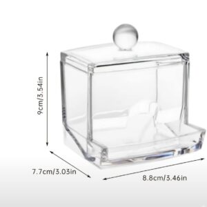 Cotton Swabs Storage Holder, Cotton Swabs Box, Cotton Pads Holder (Plastic)