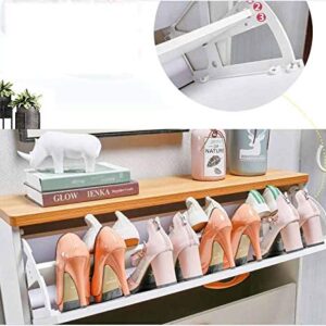 TFIIEXFL Dump Shoe Cabinet -Thin 24cm Home Entrance Simple Economical Multi-Function Hall Storage Entrance Porch Shoe Cabinet