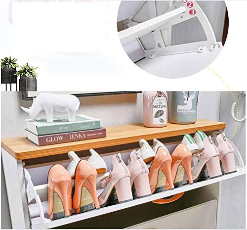 TFIIEXFL Dump Shoe Cabinet -Thin 24cm Home Entrance Simple Economical Multi-Function Hall Storage Entrance Porch Shoe Cabinet