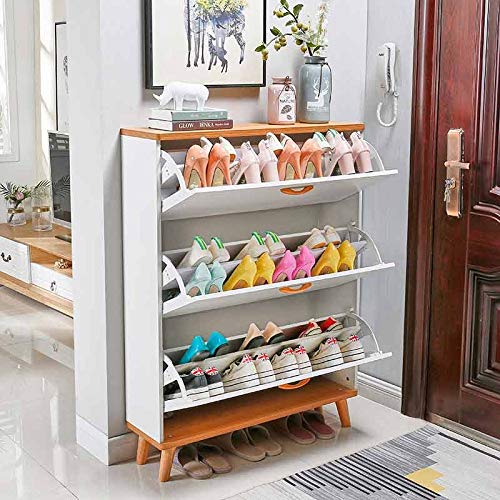 TFIIEXFL Dump Shoe Cabinet -Thin 24cm Home Entrance Simple Economical Multi-Function Hall Storage Entrance Porch Shoe Cabinet