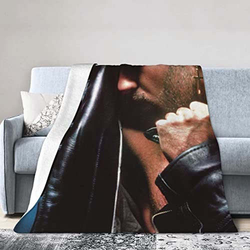 George Music Michael Blanket Soft and Warm Throw Blanket Lightweight Flannel Fleece Blankets for Home Bed Sofa 60"x50"