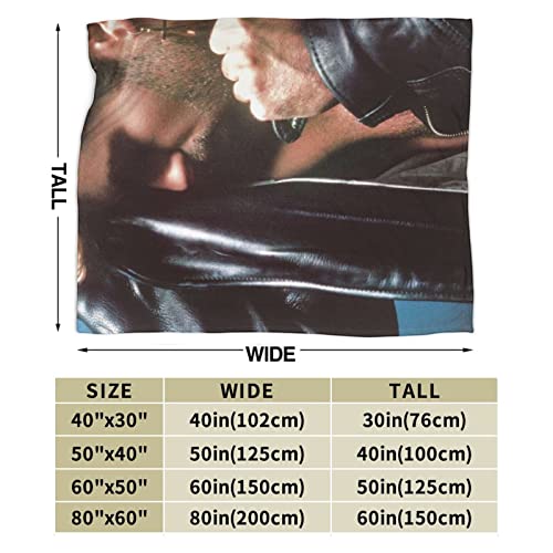 George Music Michael Blanket Soft and Warm Throw Blanket Lightweight Flannel Fleece Blankets for Home Bed Sofa 60"x50"