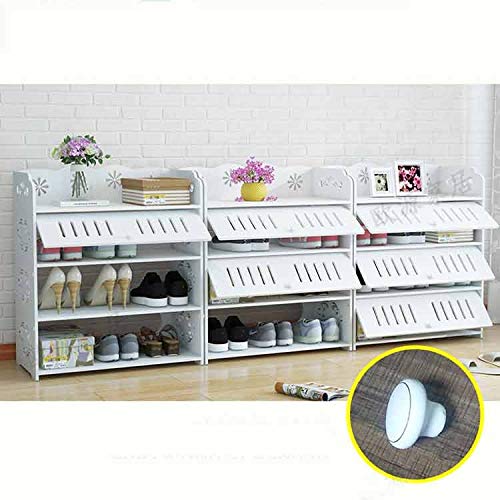 DINGZZ Shoe Rack Simple Multi-Layer Dust-Proof Shoe Cabinet Large Capacity Shoes Storage Shelf Organizer for Shoes (Size : Style3)