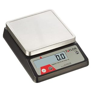 taylor te10ft 11-pound compact digital portion control scale, stainless steel, nsf