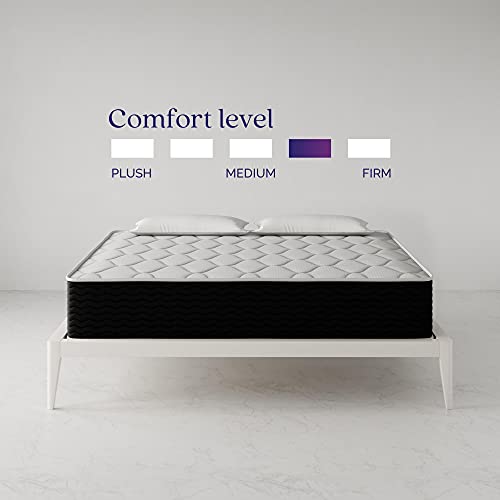 Signature Sleep Italian Made Vitality 13" Independently Encased Coil with Charcoal Infused Memory Foam Hybrid Mattress, King Size