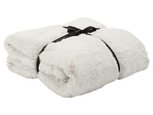 bokser home 50 x 70 plush faux fur throw stone one size